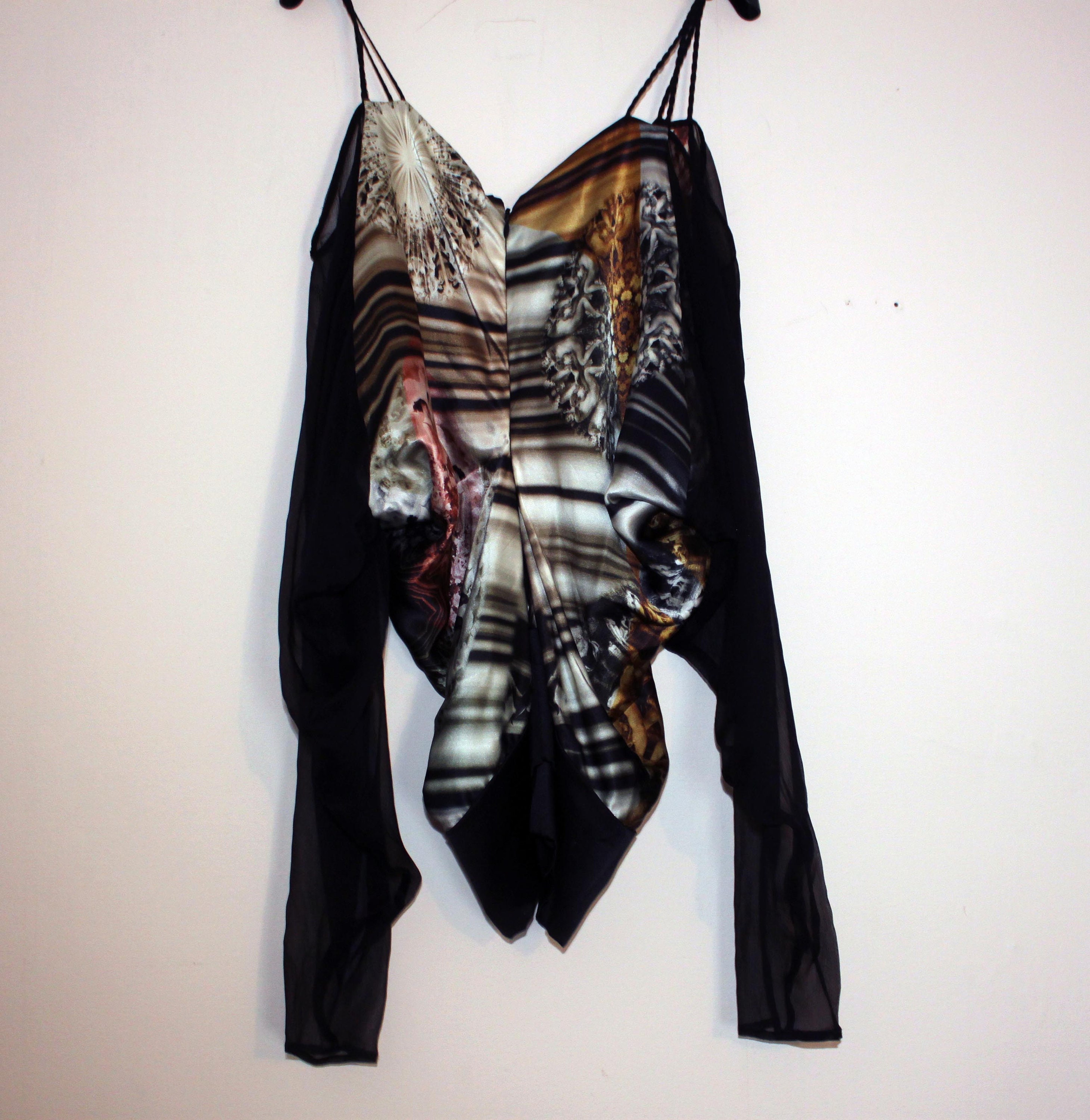 Jean Paul Gaultier 90s Top Psychedelic Angels Renaissance Batwings ...