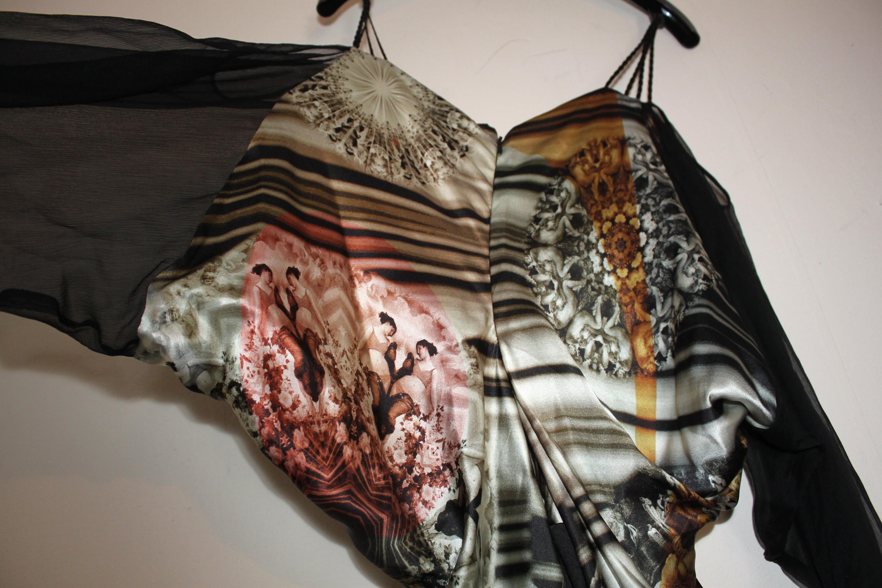 Jean Paul Gaultier 90s Top Psychedelic Angels Renaissance Batwings ...