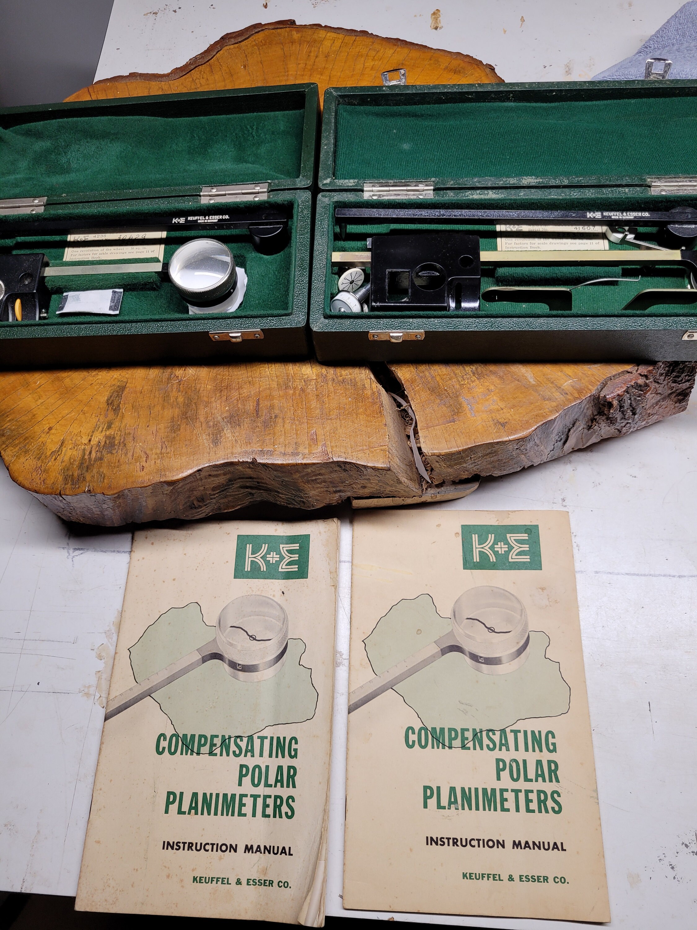 Vintage Keuffel & Esser Compensating Polar Planimeters, Surveying ...