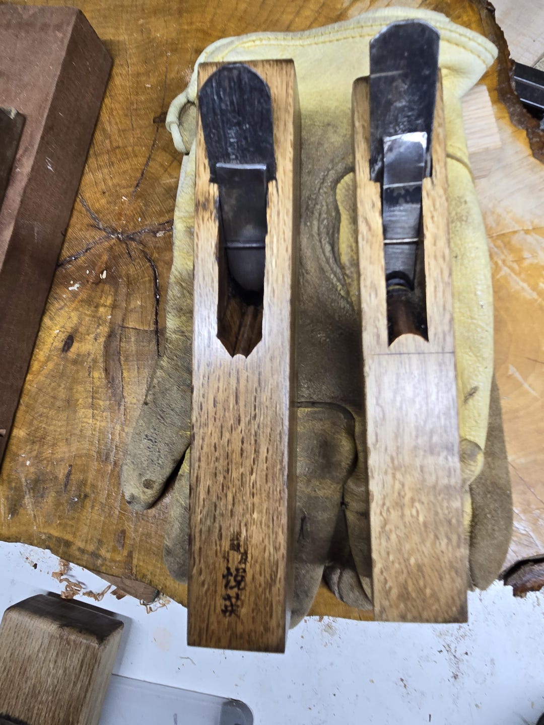 Japanese Chamfering Plane and Man-tori-kanna Hollowing Plane, Japanese ...
