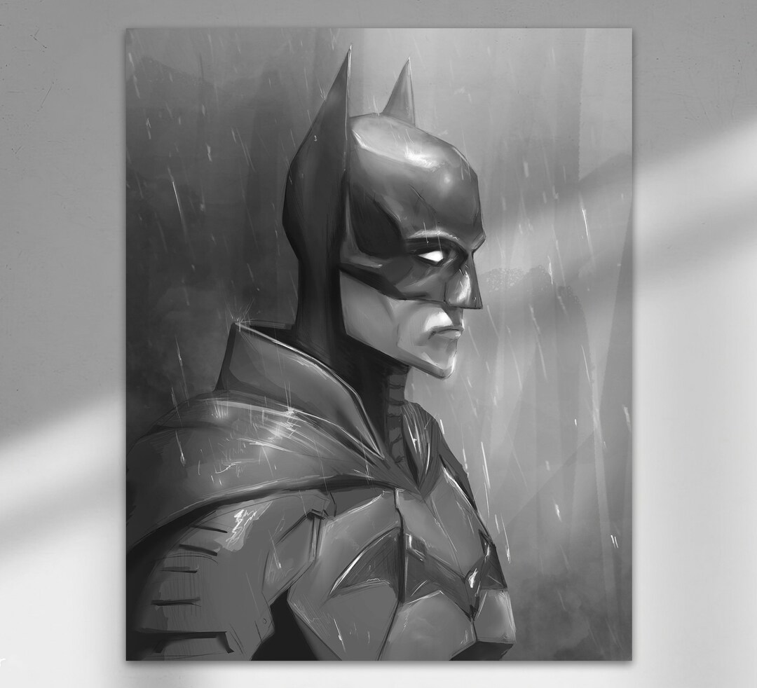 The Batman Dark Knight Fan Art Poster Comic Print Digital - Etsy