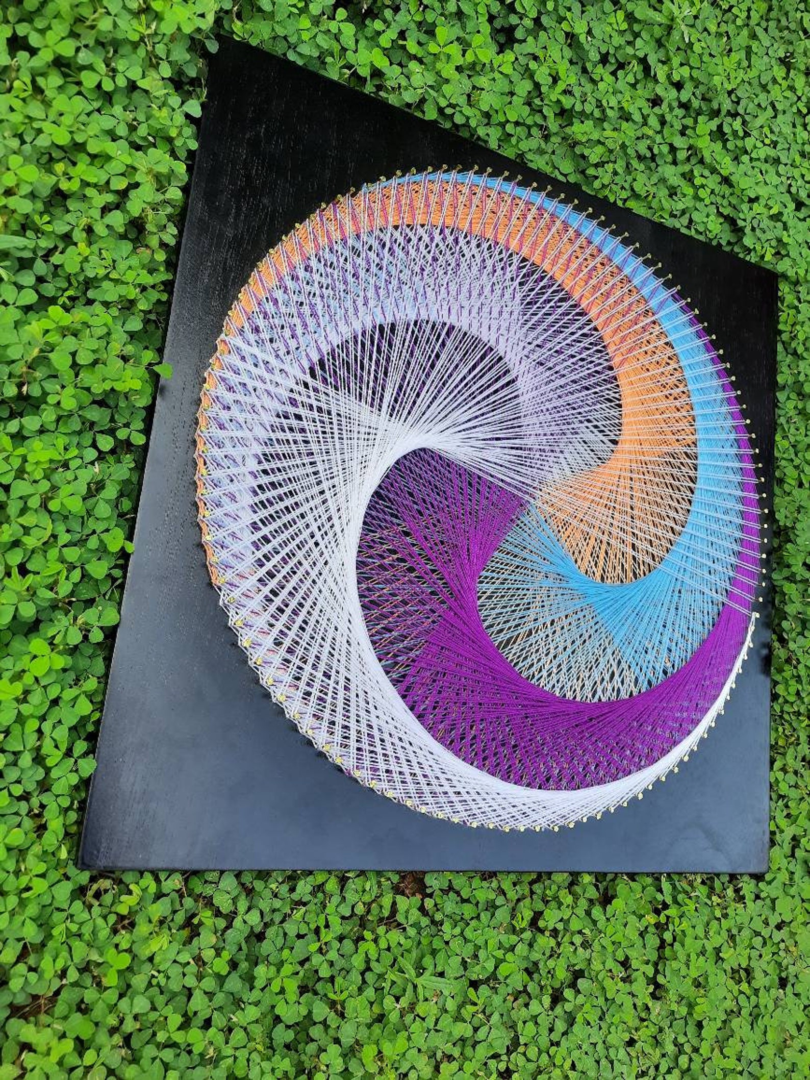 String Art Mandala Sacred Geometry Spiral Meditation Decor Geometric ...