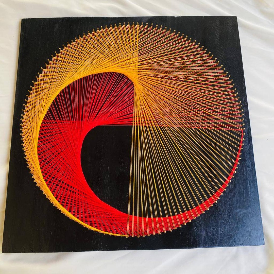 String Art Mandala Sacred Geometry Spiral Meditation Decor Geometric ...