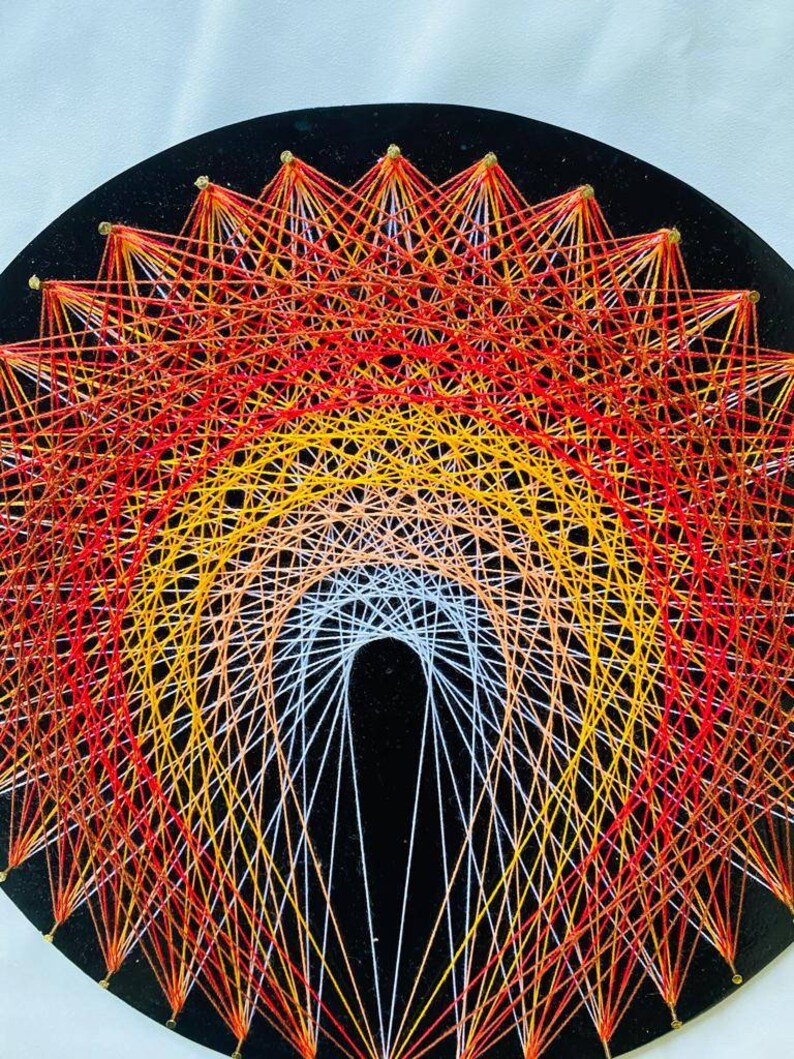 String Art | Hand Made | Wall Art | Wall Decor | Home Decor | Yoga ...