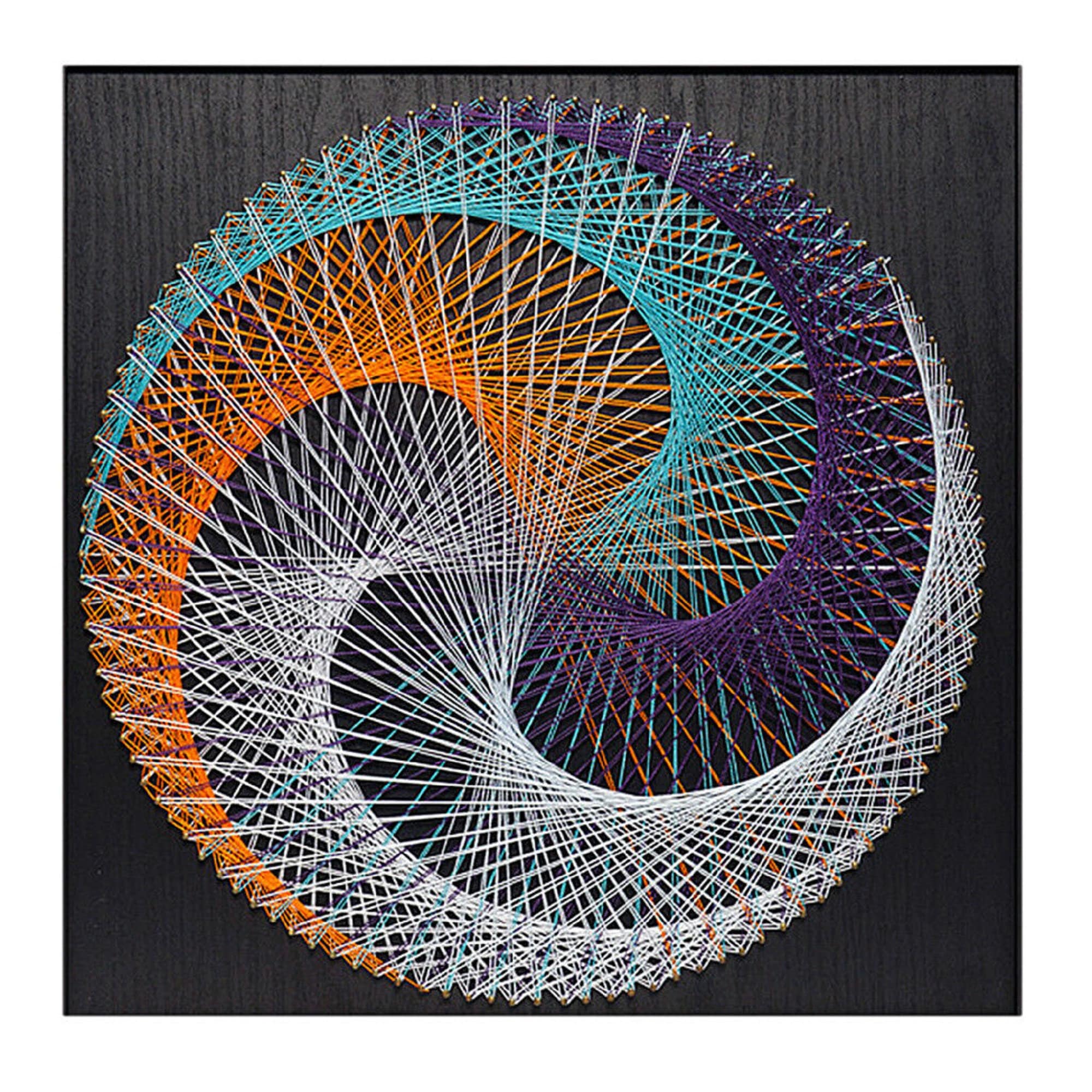 String Art Mandala Sacred Geometry Spiral Meditation Decor | Etsy