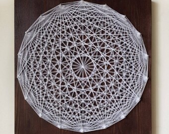 String Art Kit DIY String Art Craft Kit Mandala String Art Thread Art Meditation Handmade Wall ...