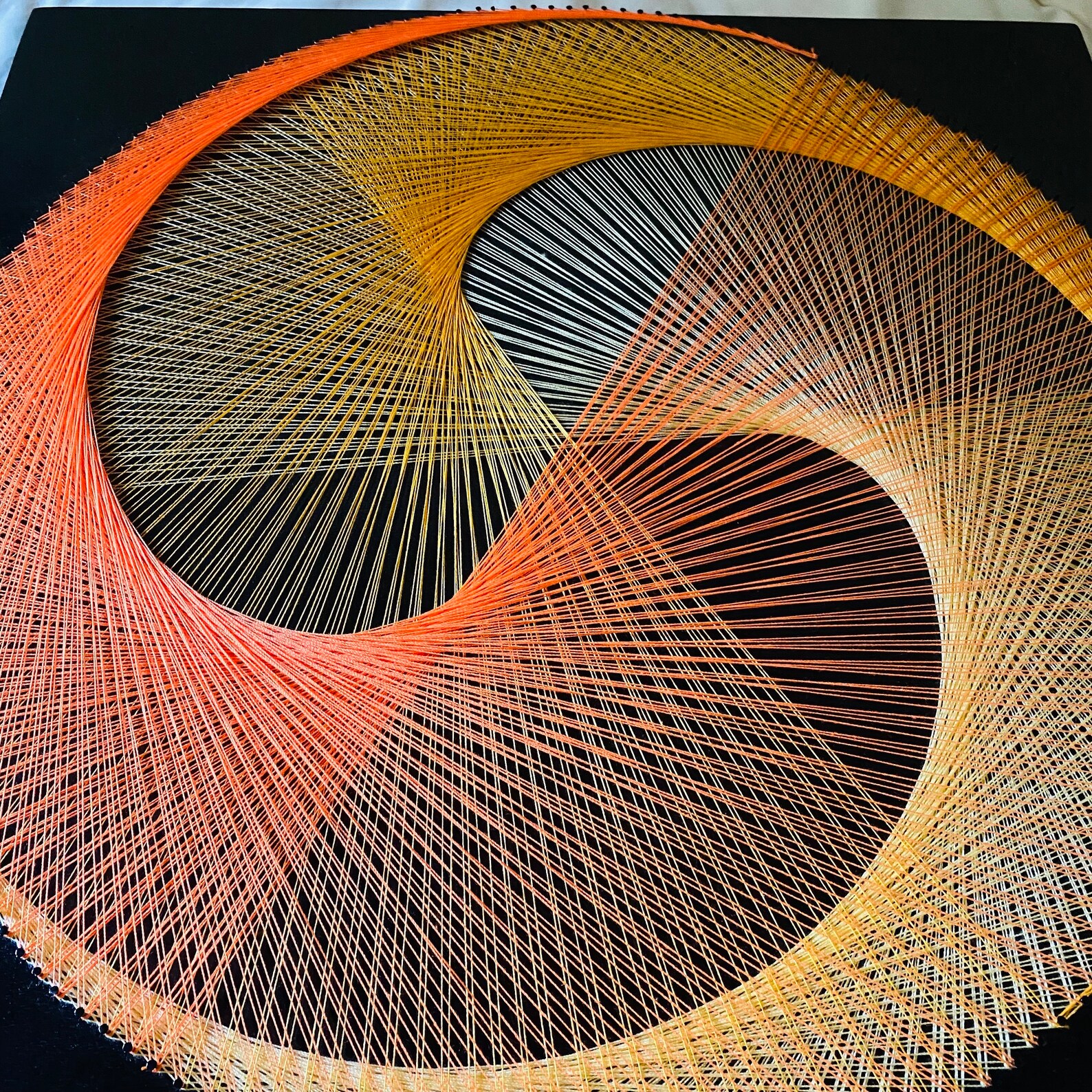 String Art Mandala Sacred Geometry Spiral Meditation Decor Geometric ...