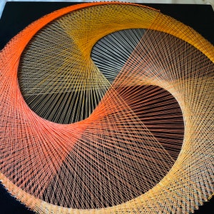 String Art Mandala Sacred Geometry Spiral Meditation Decor Geometric ...