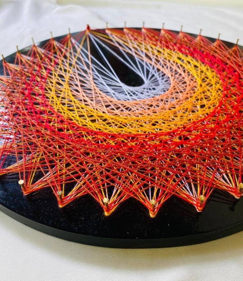 String Art | Hand Made | Wall Art | Wall Decor | Home Decor | Yoga ...