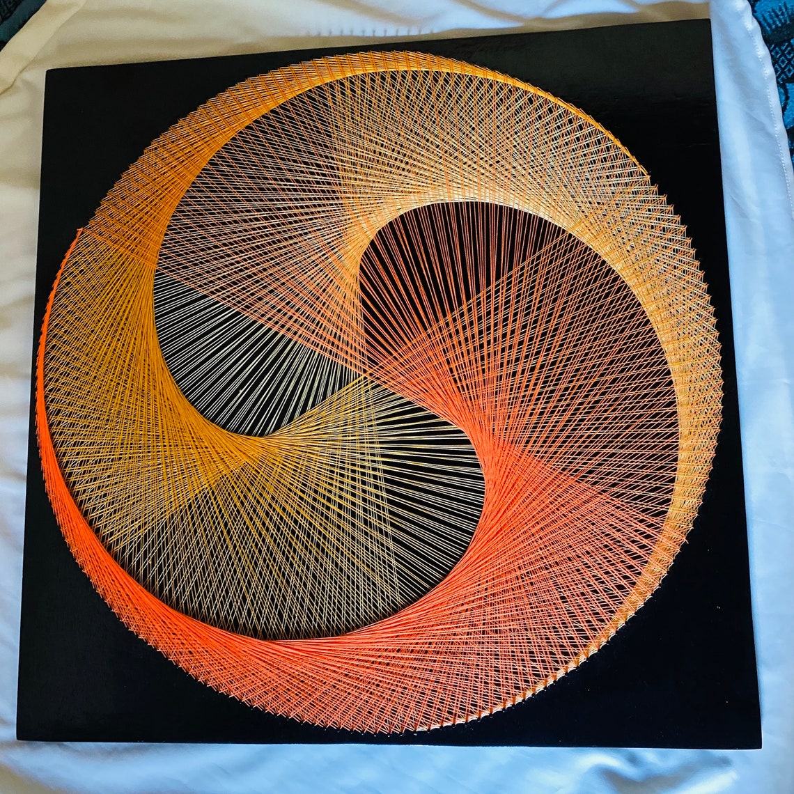 String Art Mandala Sacred Geometry Spiral Meditation Decor Geometric ...