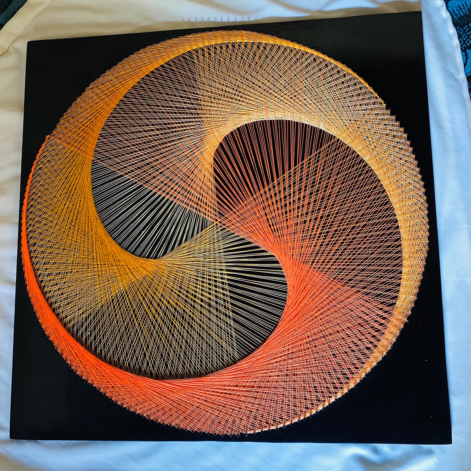 String Art Mandala Sacred Geometry Spiral Meditation Decor Geometric ...