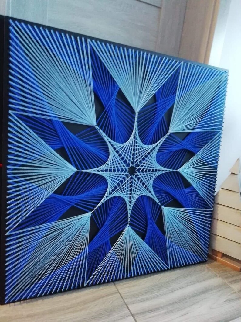 Wall Art String Art Mandala String Art Thread Art Meditation Art ...
