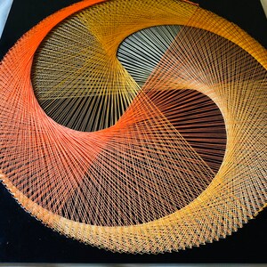 String Art Mandala Sacred Geometry Spiral Meditation Decor Geometric ...