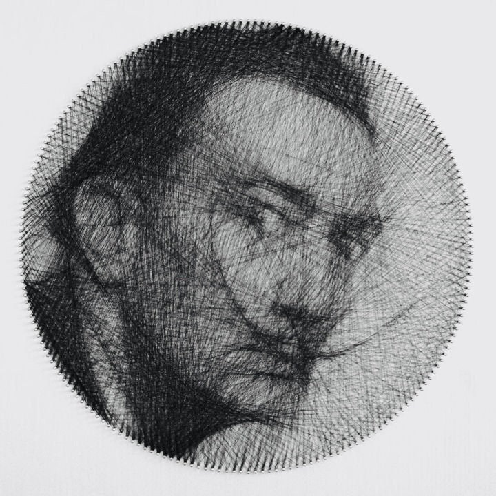 String Art Human Portrait, Design String Art, Gift, Wall Art, Wall ...