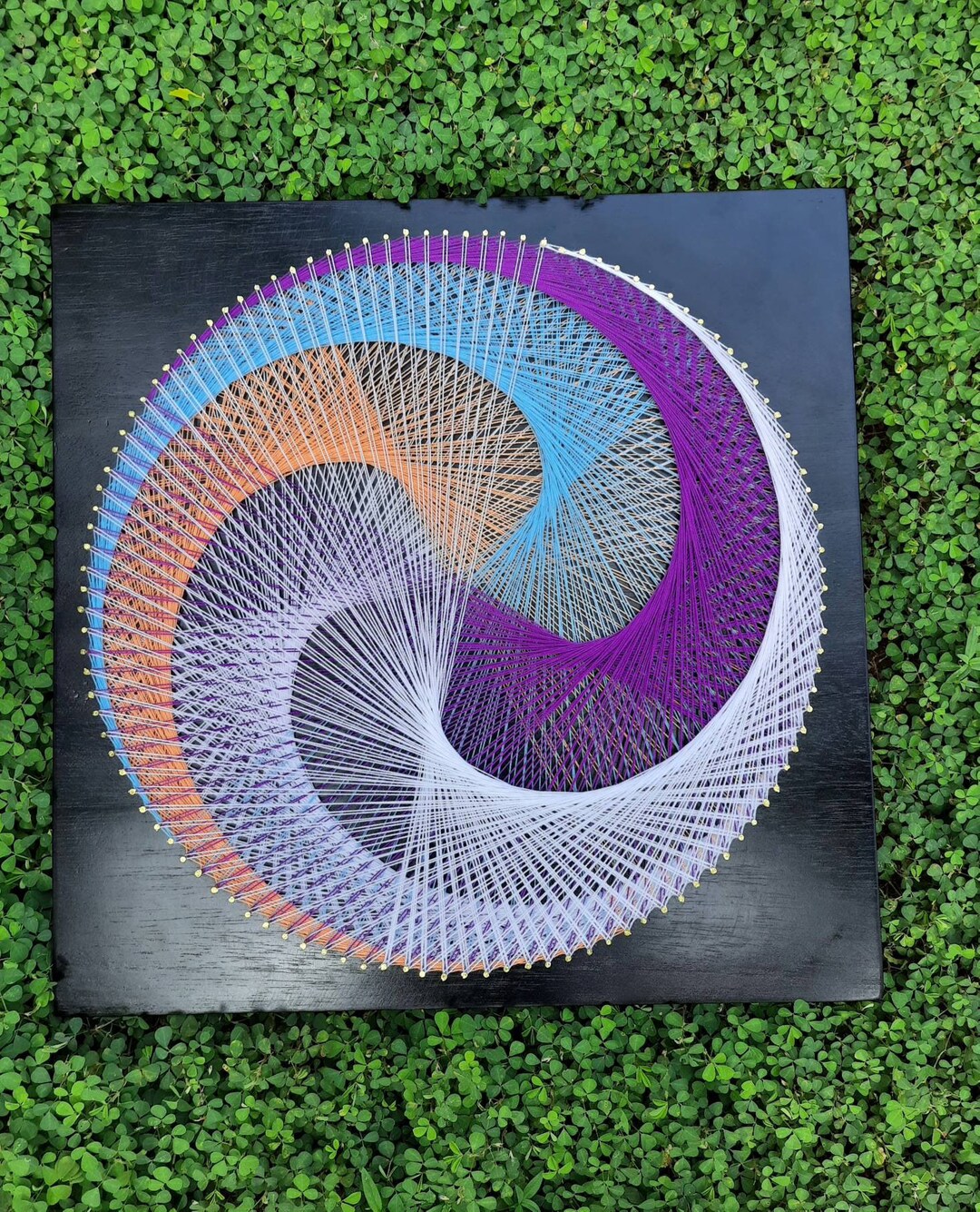 String Art Mandala Sacred Geometry Spiral Meditation Decor Geometric ...