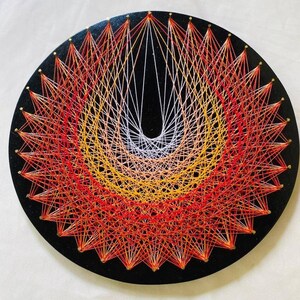 String Art | Hand Made | Wall Art | Wall Decor | Home Decor | Yoga ...