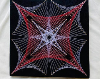 String Art Kit DIY String Art Craft Kit Mandala String Art Thread Art Meditation Handmade Wall ...