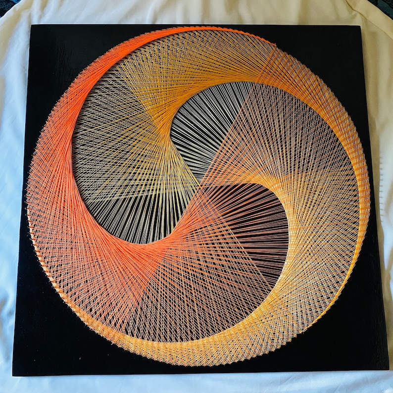 String Art Mandala Sacred Geometry Spiral Meditation Decor Geometric Wall Hanging Feng Shui ...