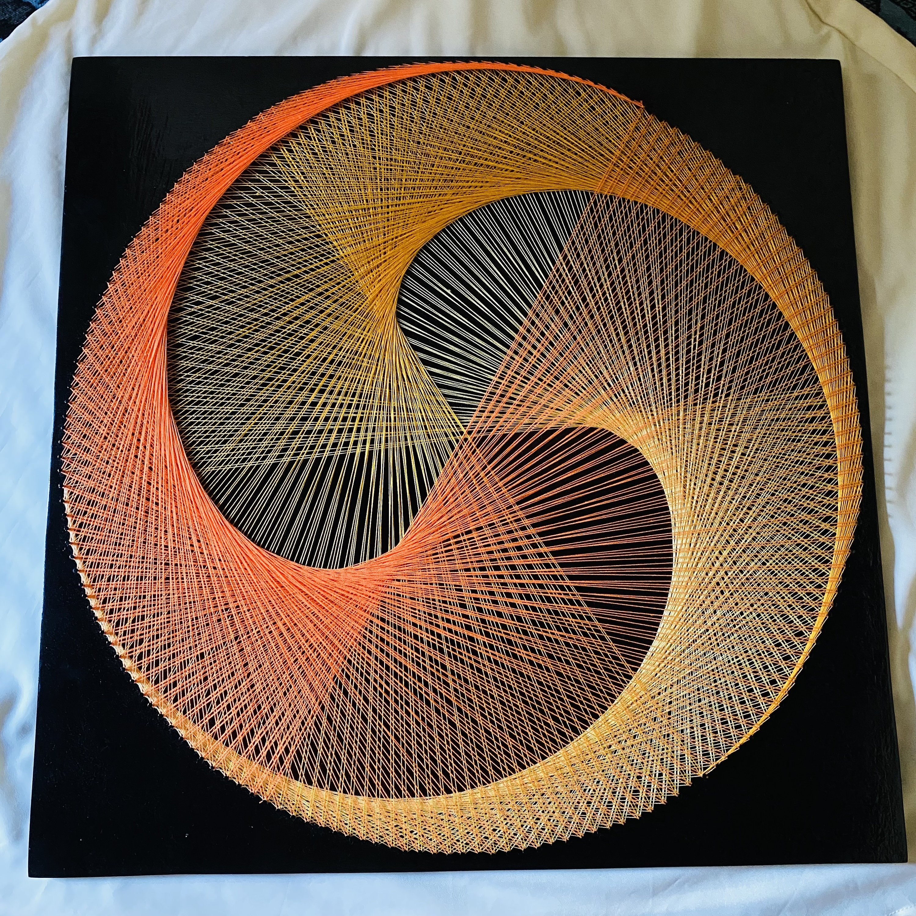 String Art Mandala Sacred Geometry Spiral Meditation Decor Geometric ...
