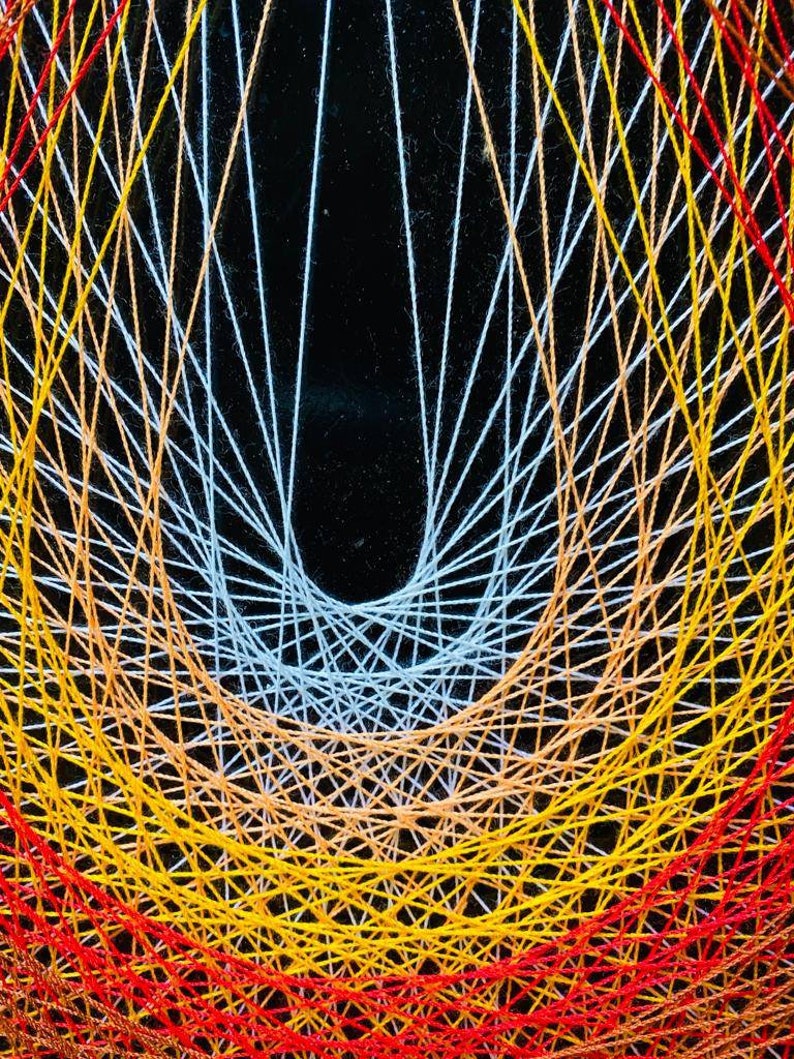 String Art | Hand Made | Wall Art | Wall Decor | Home Decor | Yoga ...