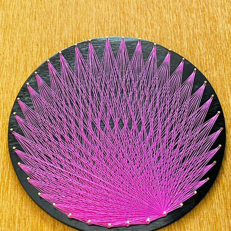 String Art DIY KIT String Art DIY Craft Kit Mandala String Art Thread Art Meditation Wall Art ...