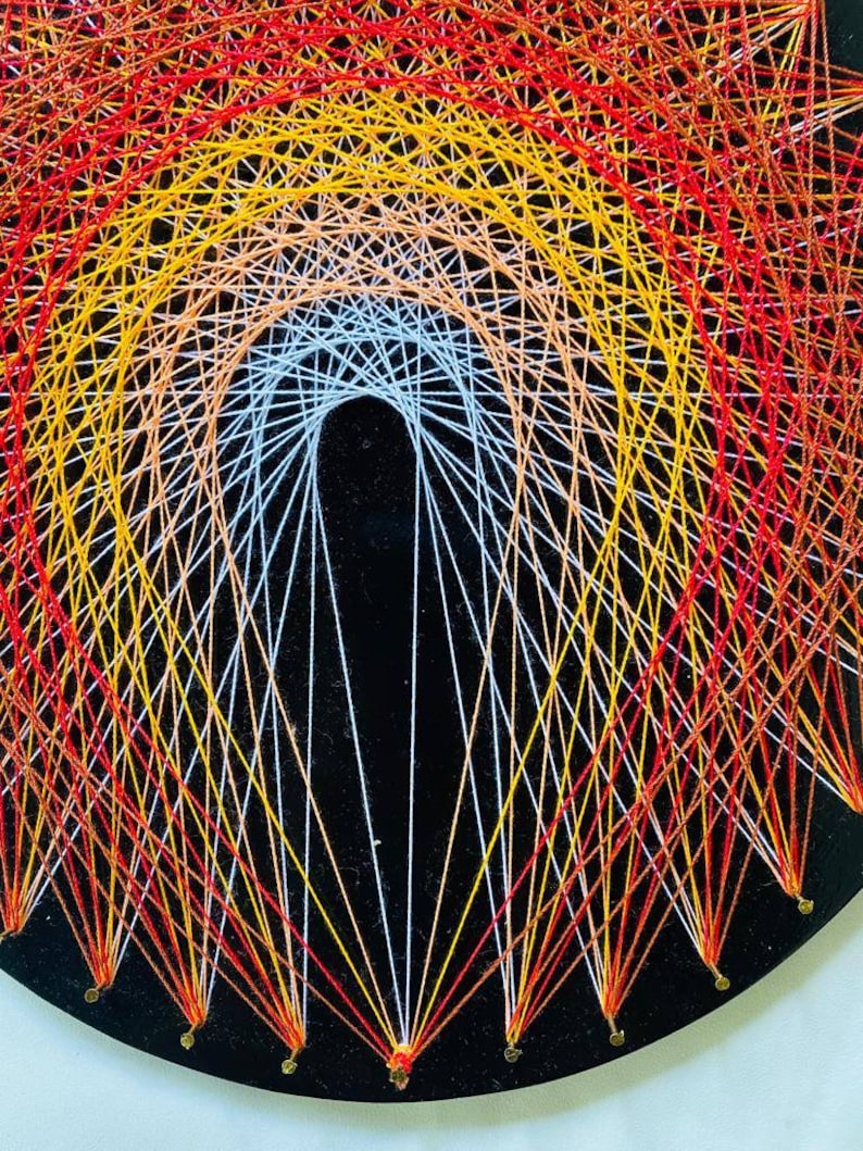 String Art | Hand Made | Wall Art | Wall Decor | Home Decor | Yoga ...