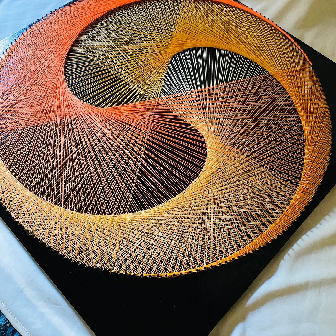 String Art Mandala Sacred Geometry Spiral Meditation Decor Geometric ...
