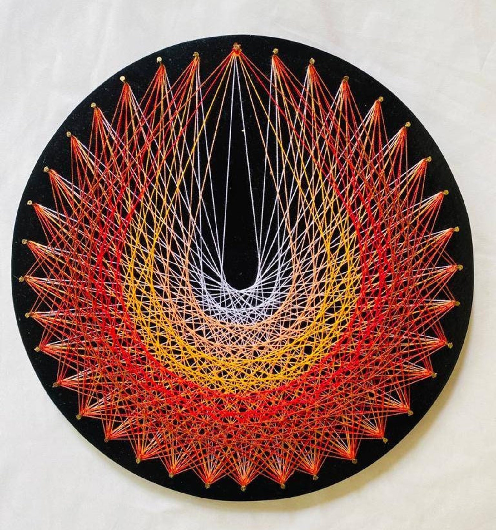 String Art | Hand Made | Wall Art | Wall Decor | Home Decor | Yoga ...