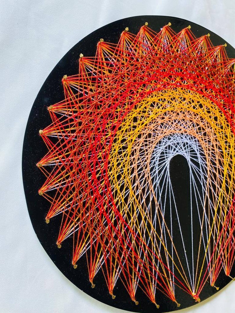 String Art | Hand Made | Wall Art | Wall Decor | Home Decor | Yoga ...