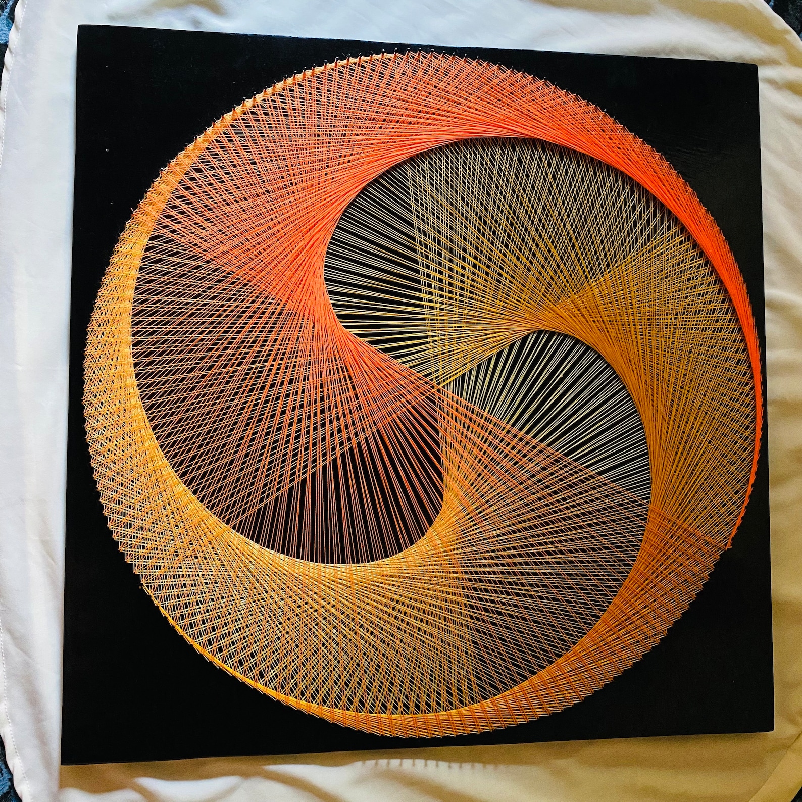 String Art Mandala Sacred Geometry Spiral Meditation Decor Geometric ...