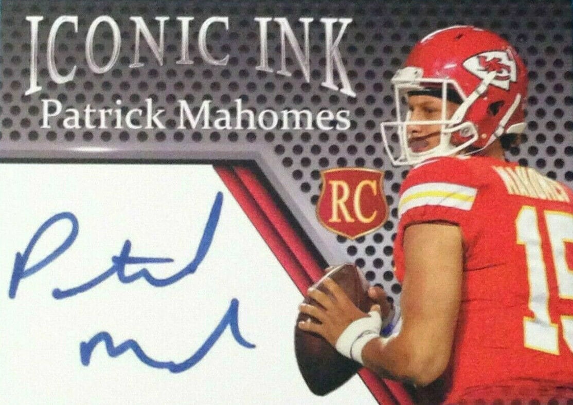 Patrick Mahomes Iconic Ink - Facsimile Autograph - Etsy