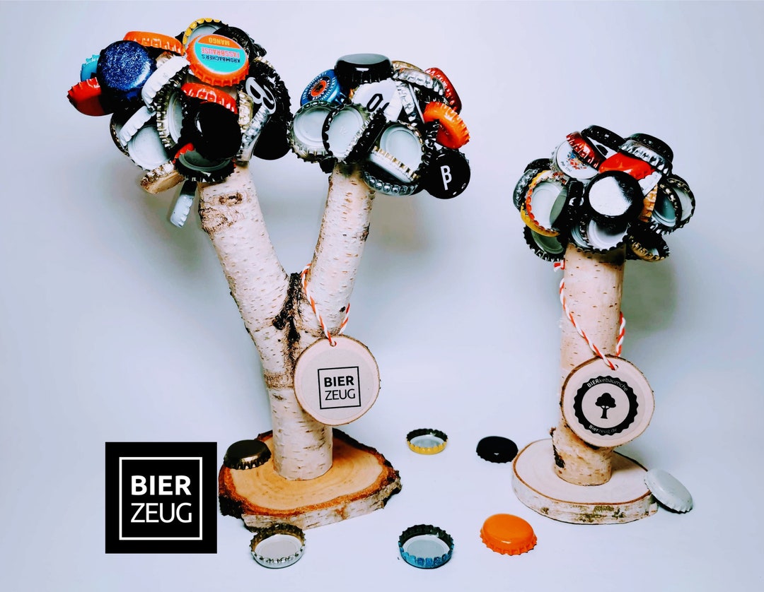That BEER Kebab Tree Your Magnetic Bottle Cap Tree Handmade Holds up to ...
