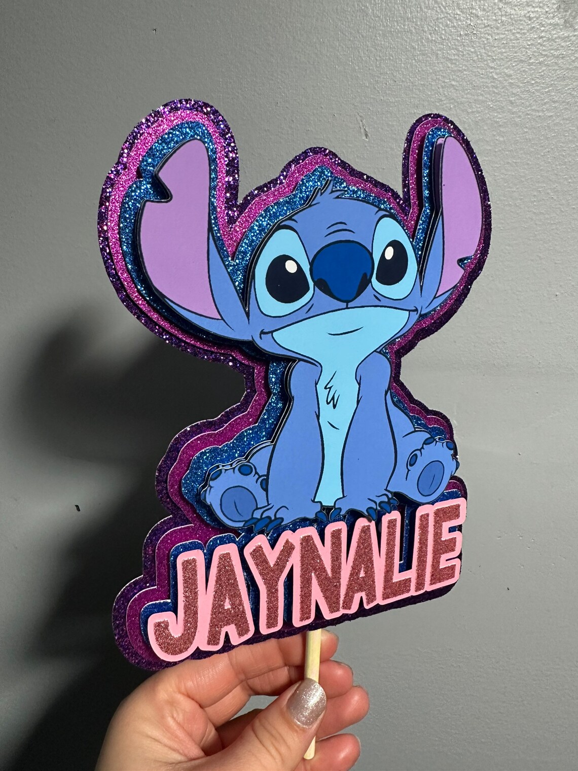 Stitch Cake Topperstitch Birthday Cake Topper 3D Cake - Etsy