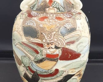 Japanese Satsuma Samurai Vase - Etsy