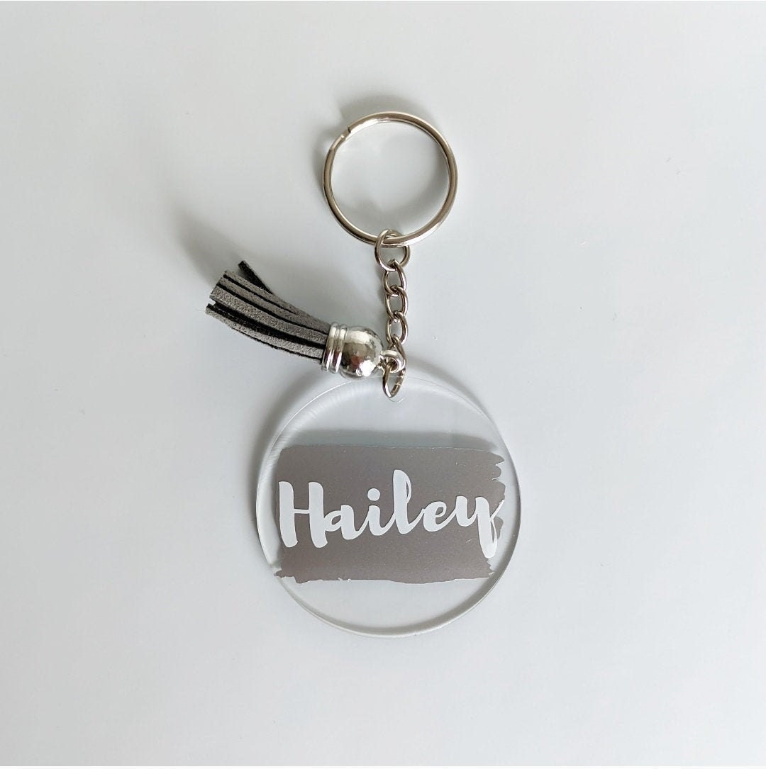 Personalized Acrylic Key Chains - Etsy