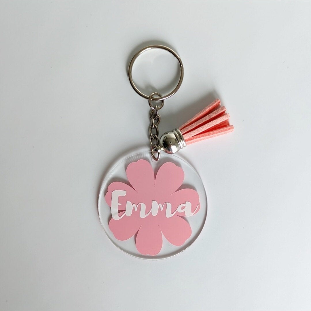 Personalized Acrylic Key Chains - Etsy