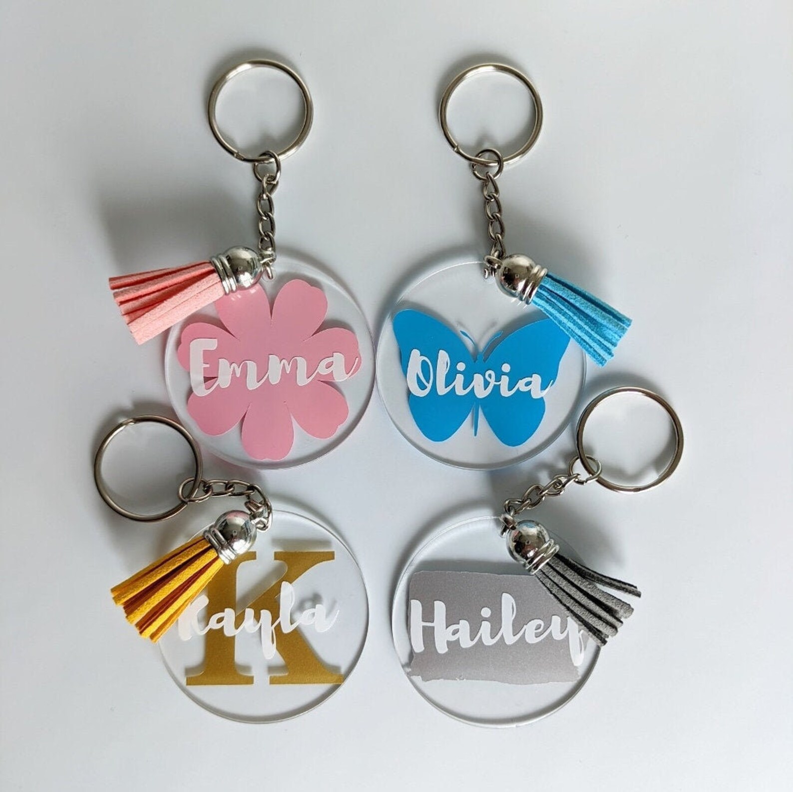 Personalized Acrylic Key Chains - Etsy