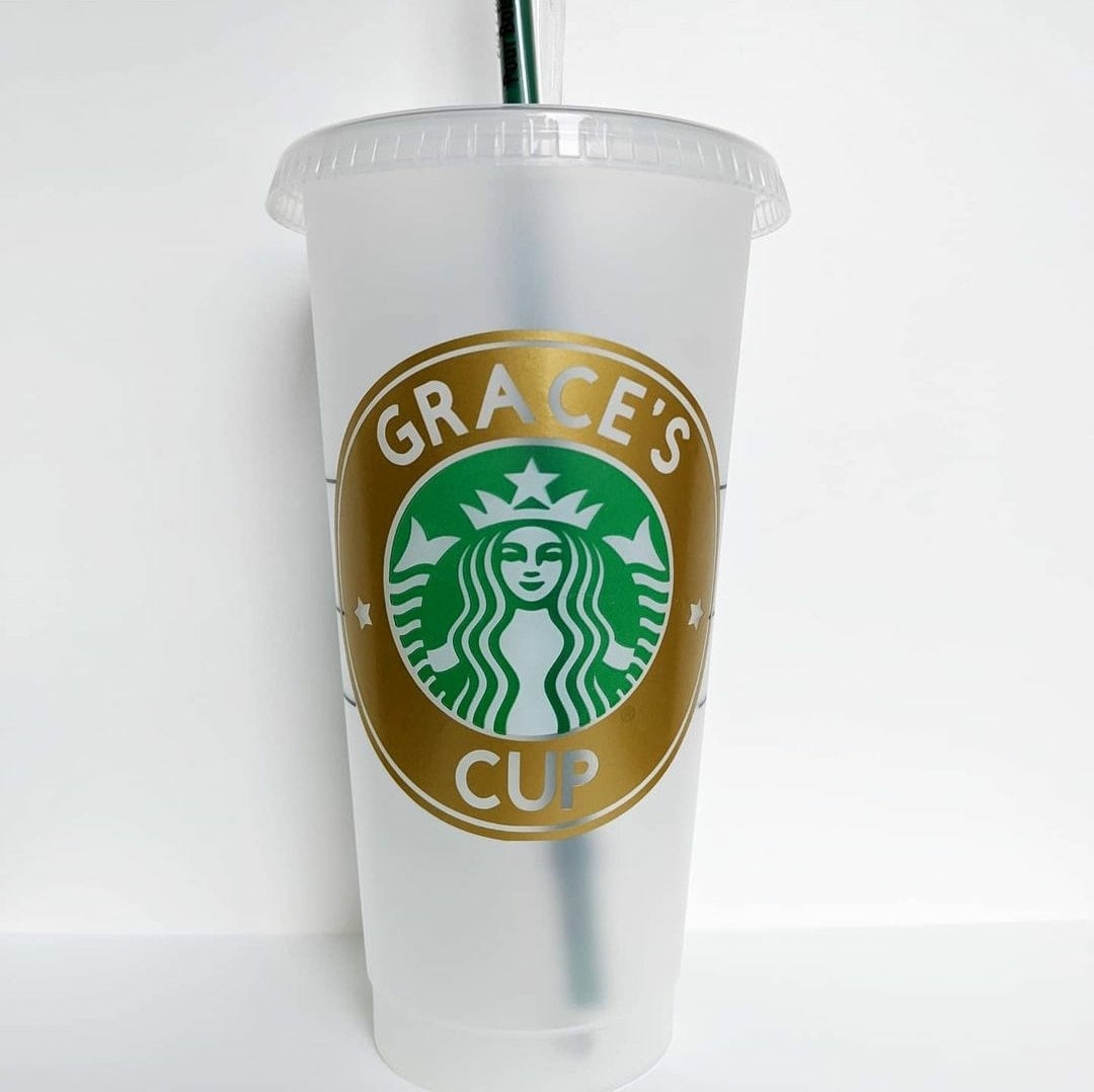 CUSTOM Starbucks Cup Sticker Sticker Only - Etsy