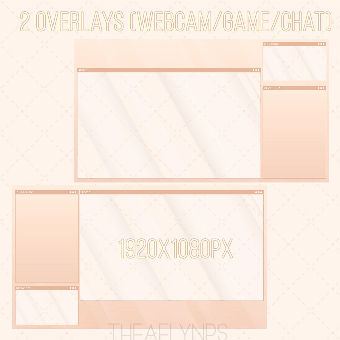 Twitch Overlay PACK windows Simple Orange - Etsy