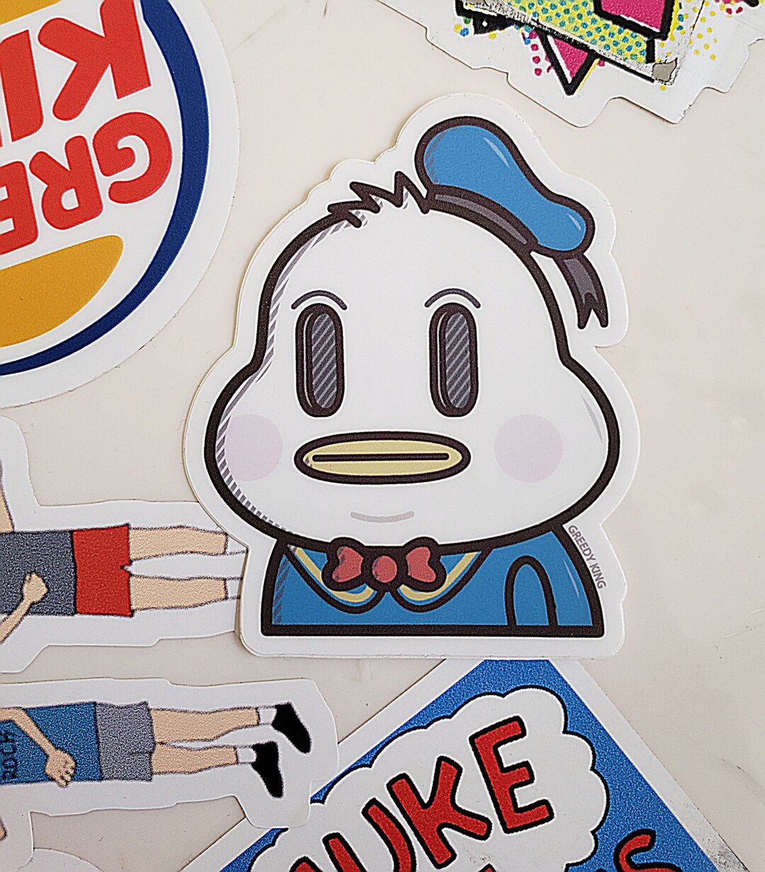Donald Duck Boo Boo Matte Sticker - Etsy