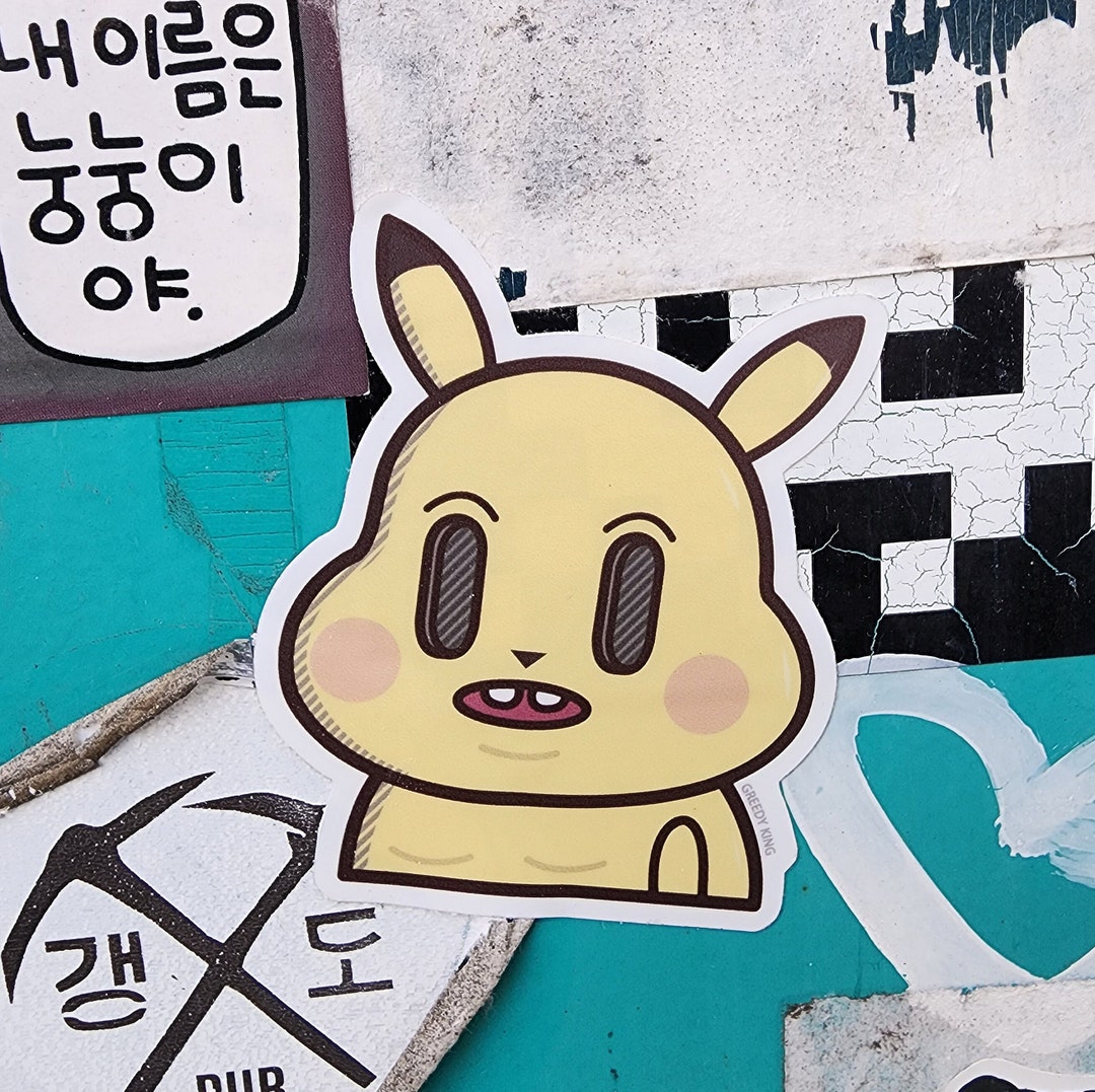 Pikachu Pokemon Boo Boo Matte Sticker - Etsy