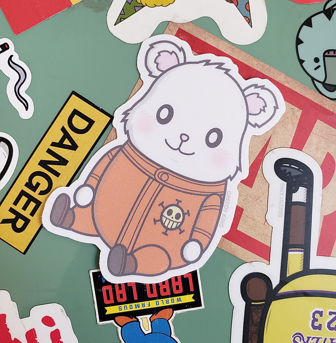 Bepo the Bear One Piece Matte Sticker - Etsy