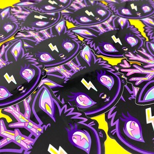 Lucid Jackalope Cryptid Vinyl Sticker 90s Cute Cartoon Kawaii Rabbit ...