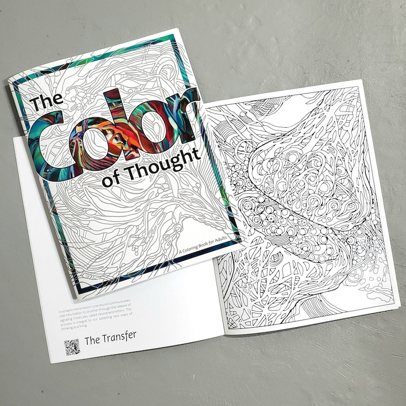 The Color of Thought Adult Coloring Book - Etsy