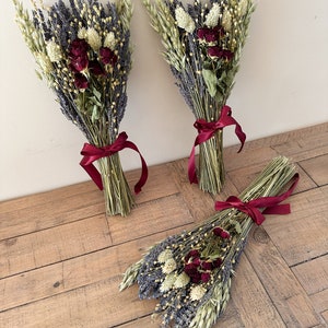 Dried Rose & Lavender Bouquet | Everlasting Flower Arrangement ...