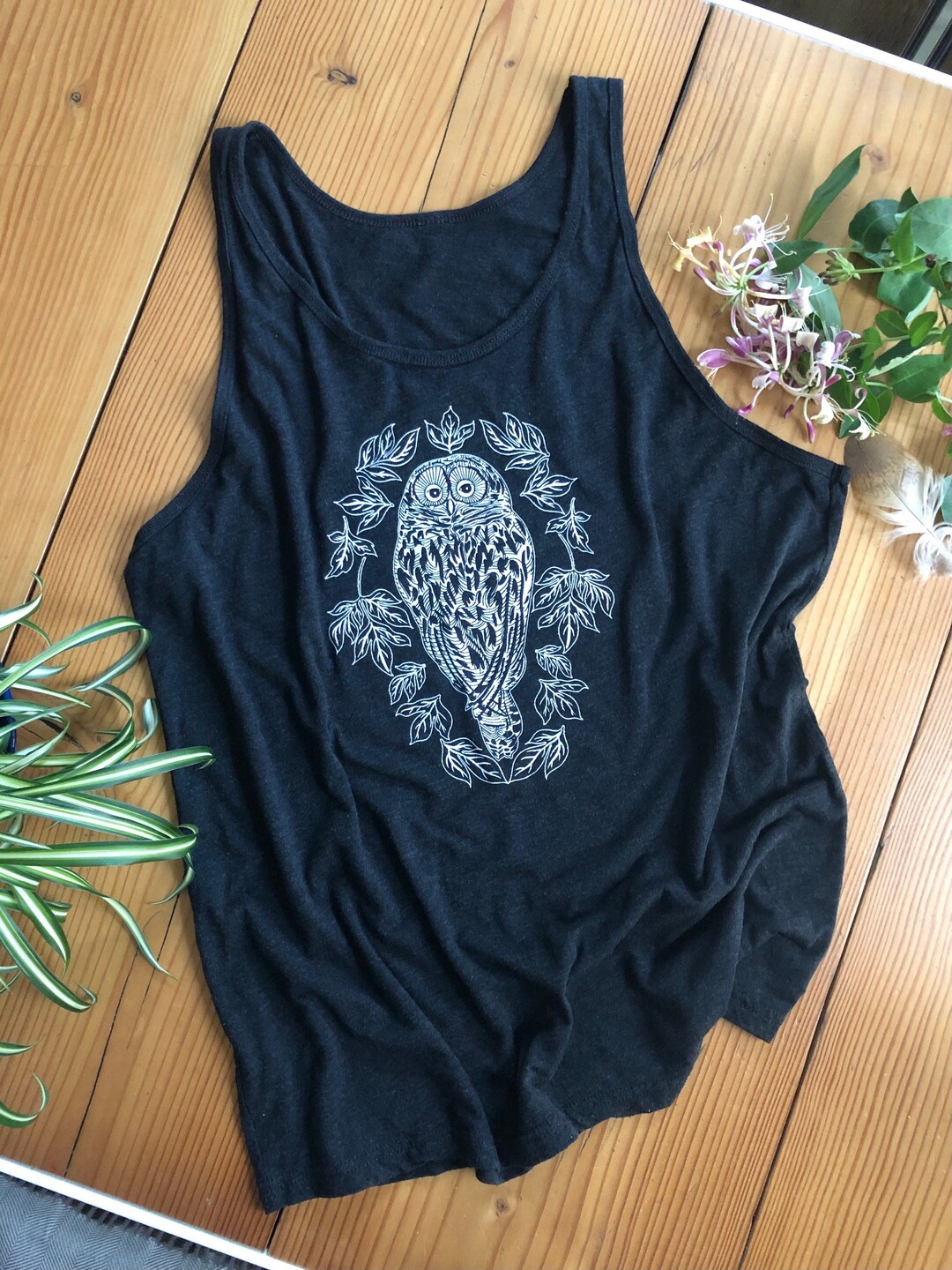 Owl Tank Top | Barred Owl Bird Tank | Bird Watcher Shirt - Etsy UK