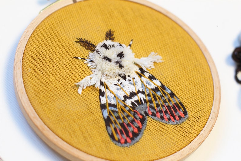 Miniature Embroidery Moth, Butterfly Embroidery Design, Insect Pdf ...