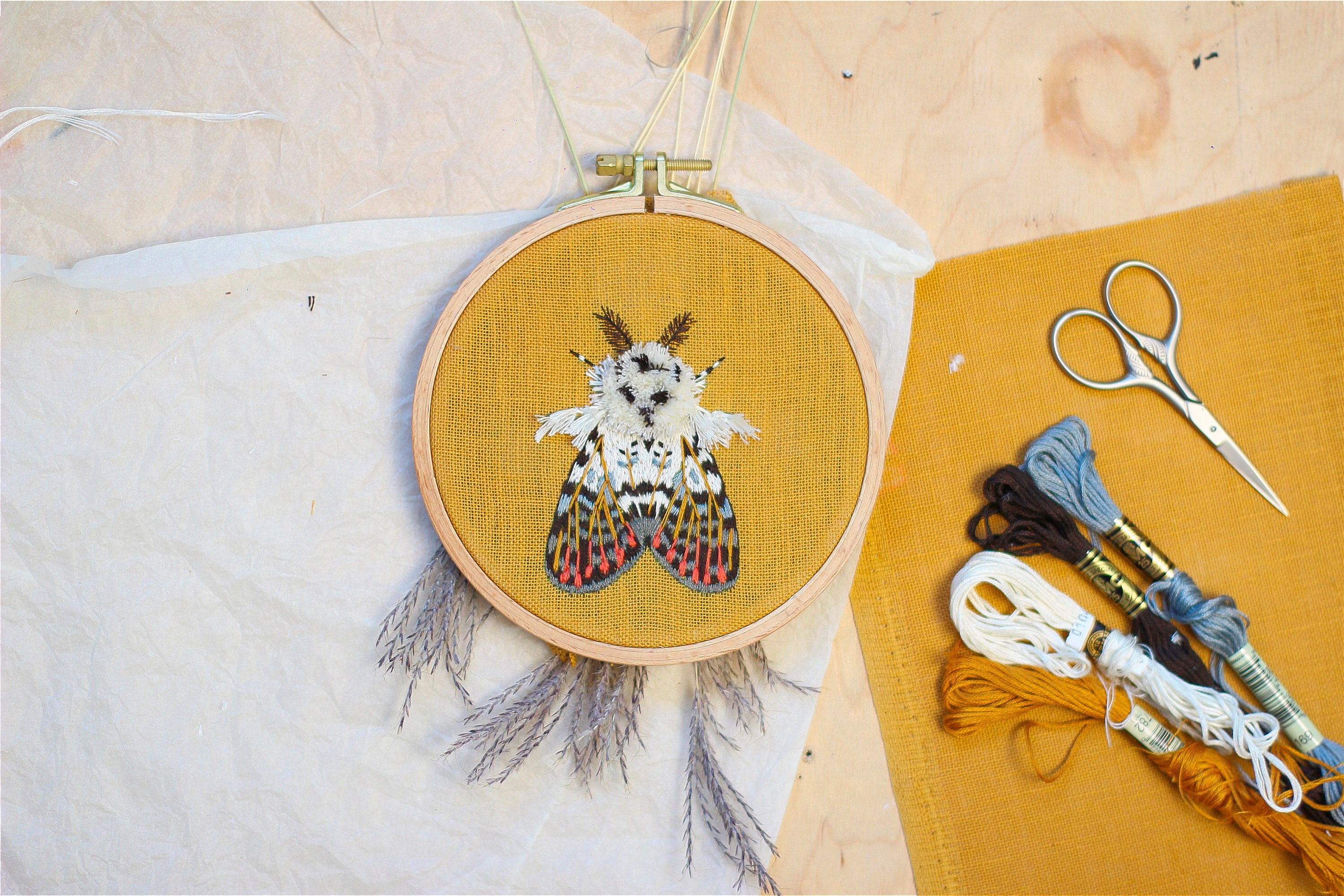 Miniature Embroidery Moth Butterfly Embroidery Design Insect - Etsy