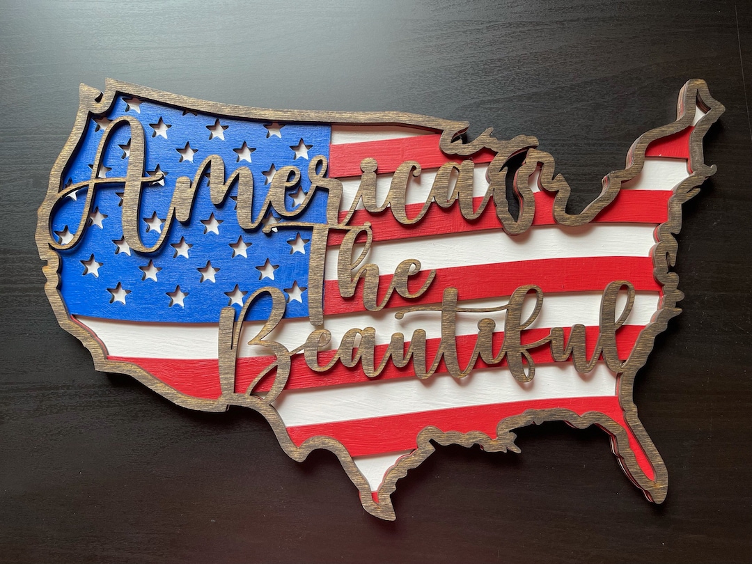 America the Beautiful Flag - Etsy