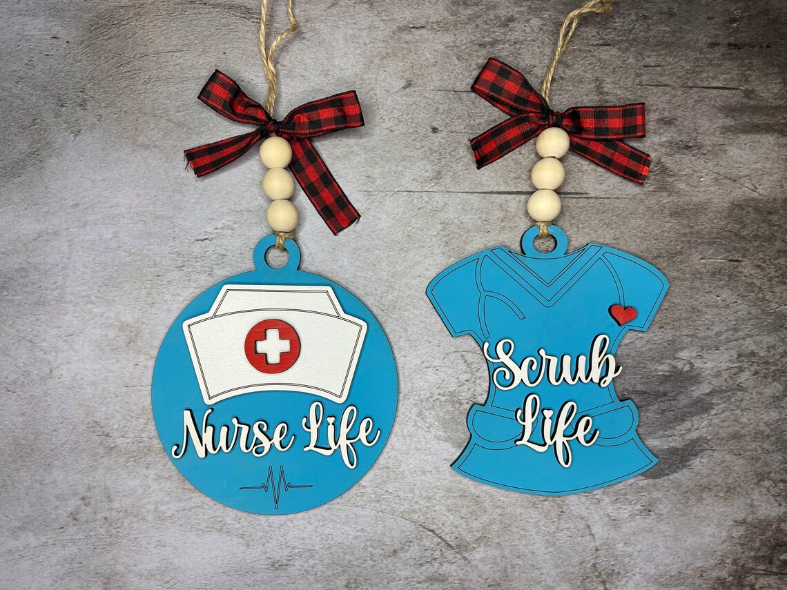 Nurse Life Car Charm. Scrub Life Car Charm. Car Charm. Ornament. Bag ...